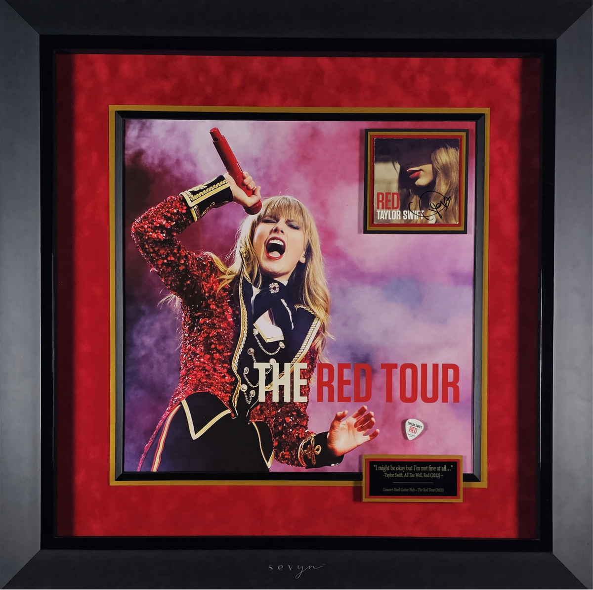 Taylor Swift – The Red Tour Signed Display – Sevyn