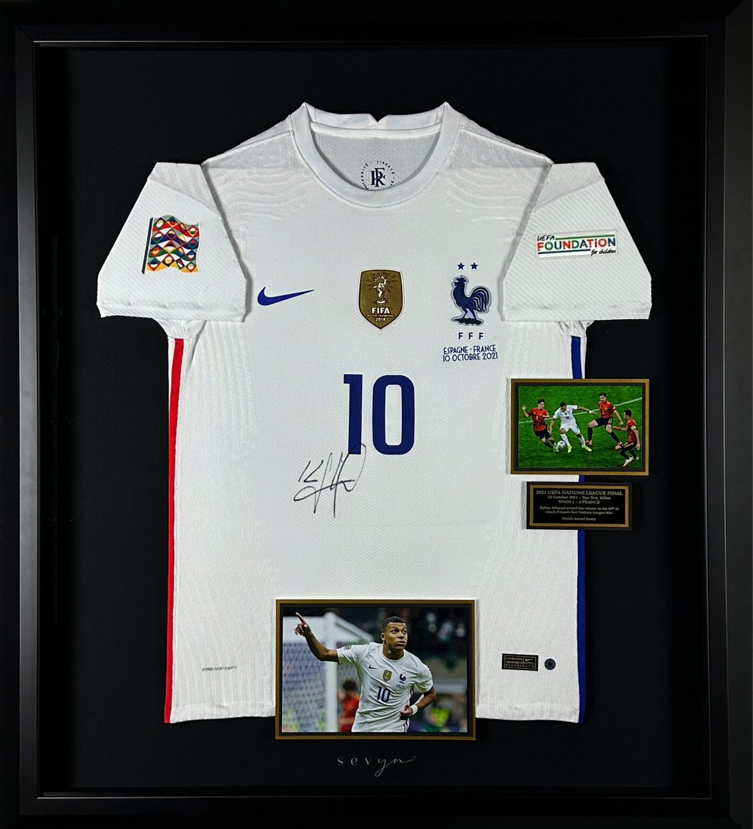 Kylian Mbappé Signed Match-Issued France No.10 Jersey – UEFA Nations L ...
