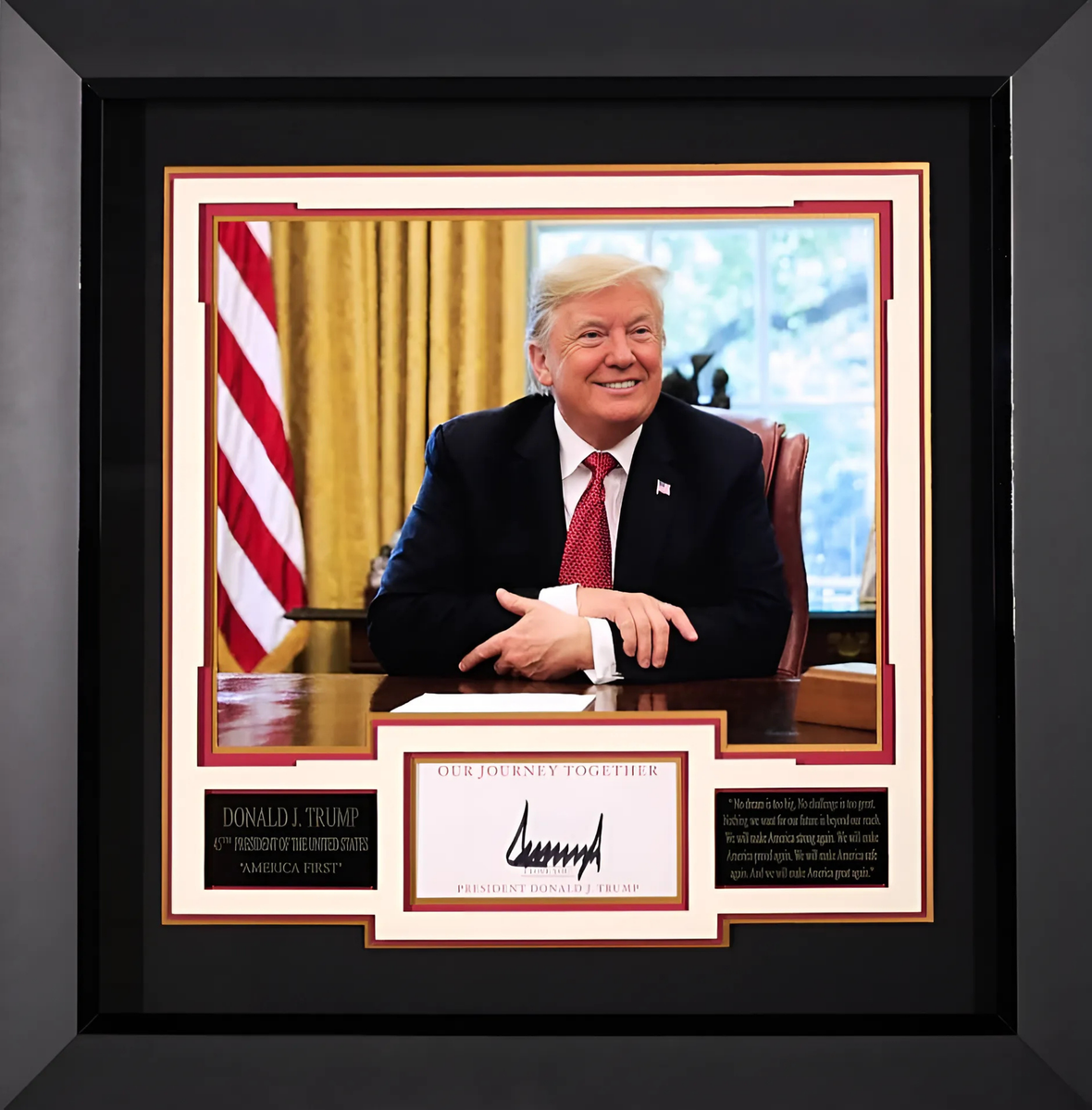 President Donald Trump with JSA Authenticated Signature – Sevyn
