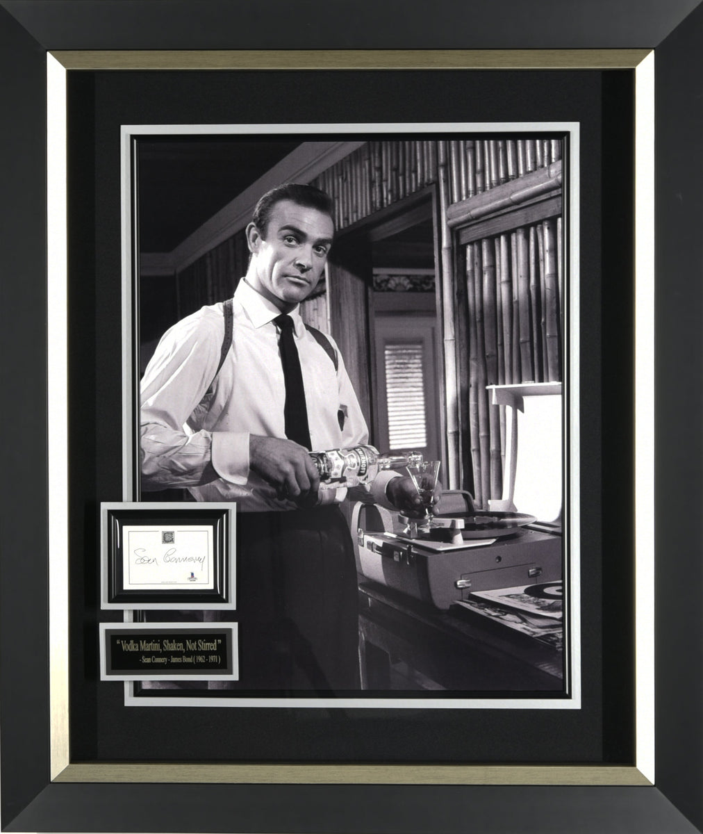 Sean Connery Autographed "Vodka Martini" Display – Sevyn